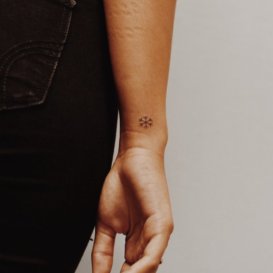 Schneeflocke | Temporäres Tattoo | Inkster